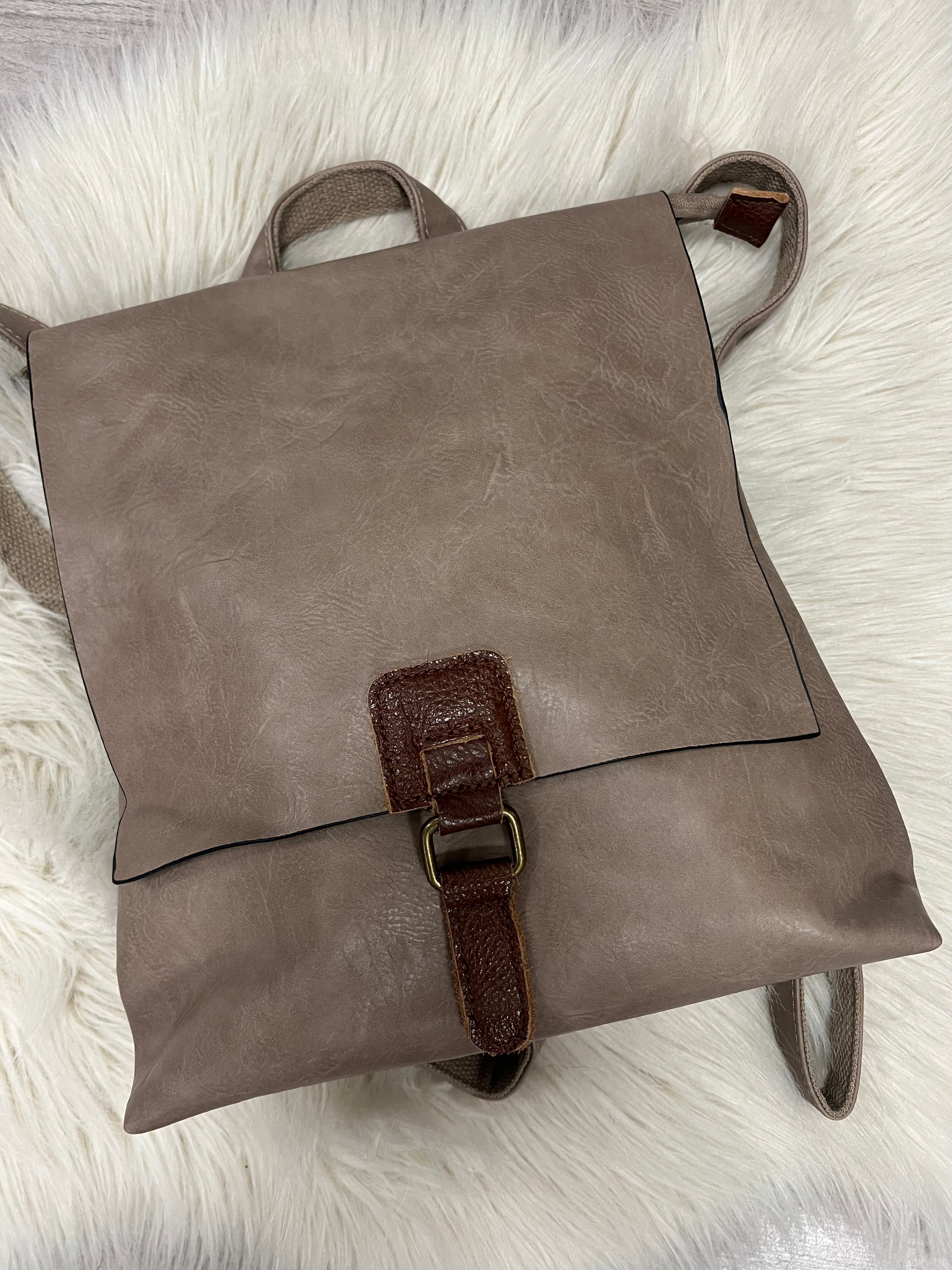 Harper Large Rucksack - Taupe – Indie's Attic